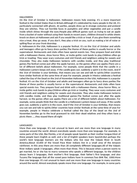 Ttnt Cuối Kì Pdf Halloween Trick Or Treating