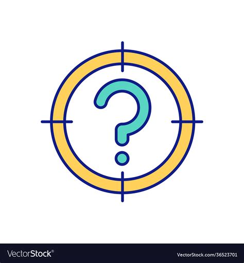 Problem Not Researched Rgb Color Icon Royalty Free Vector