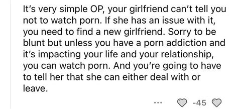 Dump Your Gf If She Doesnt Let You Watch Prn Rredditmoment