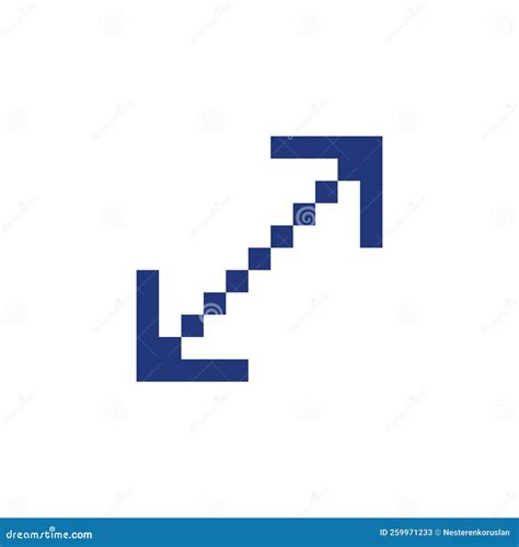 Resize Pixelated Rgb Color Ui Icon Vector Illustration 259971256