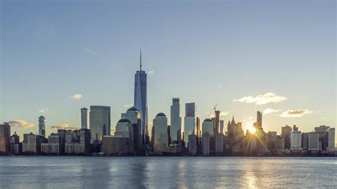Cityscape Of Lower Manhattan New York In The Sunny Morning United