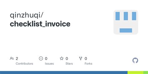 Github Anlaganlag Checklist Invoice