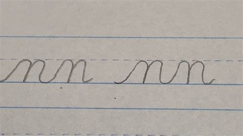 How To Write A Cursive M And N