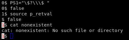 Bash Prompt Return Value In The Prompt
