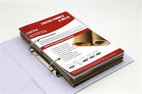Esone 2023 Version Sample Book For Ptfe Fabric Sample And Silicone Sample