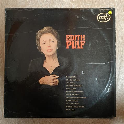 Edith Piaf ‎ Edith Piaf ‎ Vinyl Lp Record Opened Very Good Quali C Plan Audio