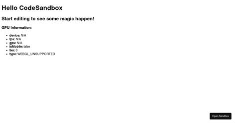 Detect Gpu Codesandbox