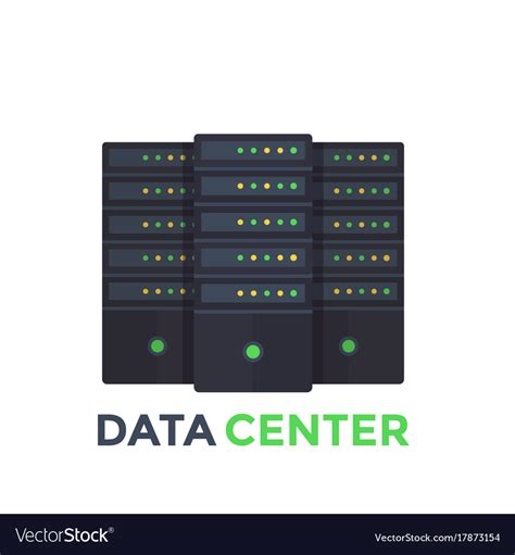 Server Room Data Center Royalty Free Vector Image