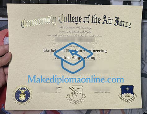 Order Ccaf Diploma Community College Of The Air Force Diploma