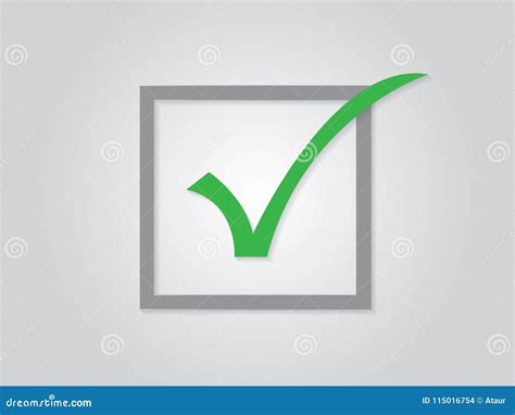 Correct Tick Icon On Green Background Royalty Free Stock Image