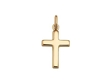 14k Yellow Gold Polished Cross Pendant 15w5xa Jtv