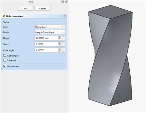 partdesign additivehelix freecad documentation