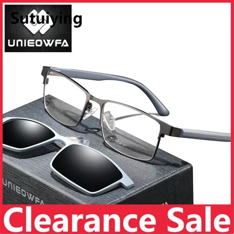 【new Design】sutuiying Ray Ban Polarized Magnetic Clip On Glasses Frame