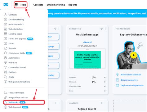 how to set up webhook in getresponse suretriggers