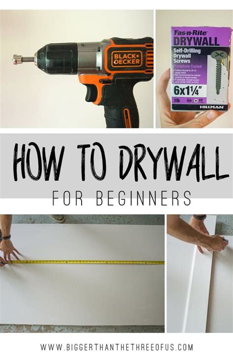 How To Install Drywall Step By Step Tutorial Installing Drywall Diy