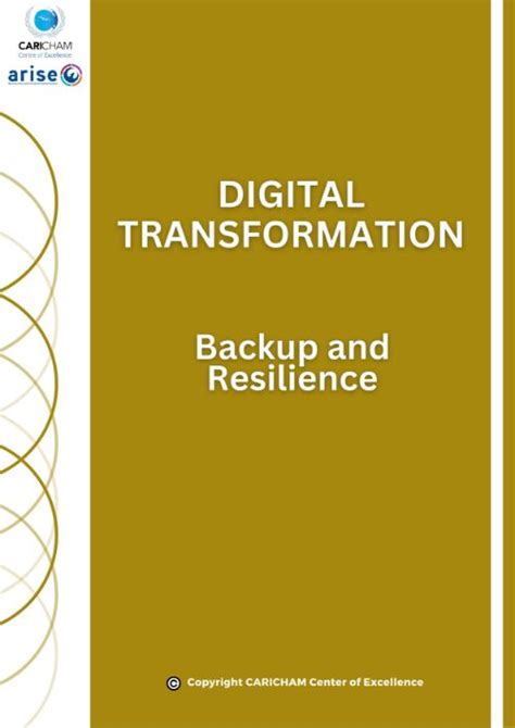 Backup Resilience CARICHAM Centre Of Excellence