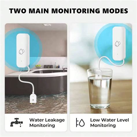 wifi water level sensor tuya leak alarm flood leak detector smart