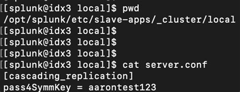 Pass4symmkey Does Not Hash When Pushed From Cluster Master Tekstream