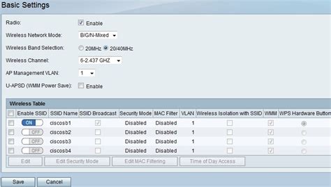 MAC Filtering For An SSID On The RV W Cisco