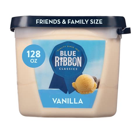 Blue Ribbon Classics Vanilla Frozen Dairy Dessert 128 Fl Oz Walmart
