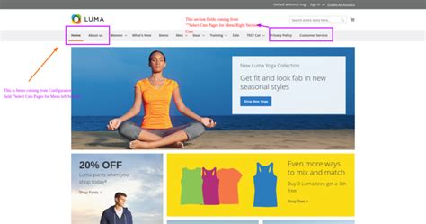 Magento2 Add A Cms Page Link To Menu An Add Custom Link To Menu