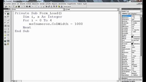 Establecer El Alto Y Ancho De Las Celdas De Un Flexgrid De Visual Basic