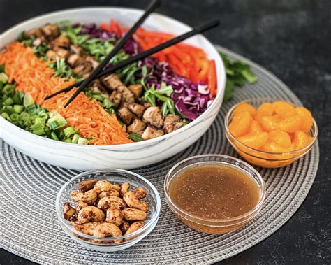Asian Tofu Salad With Sweet Sesame Vinaigrette That Salad Lady