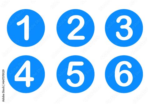 大きくて見やすい数字記号 Stock Illustration Adobe Stock