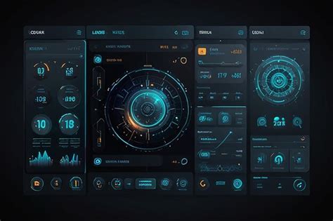 Futuristic Technology Interface Design Premium Ai Generated Image