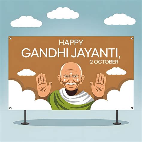 Happy gandhi jayanti social media banner poster design | Premium AI ...