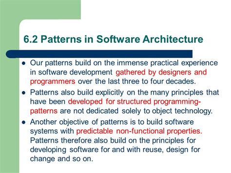 chapter6 patterns and software architecture ppt video online download