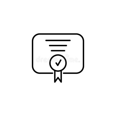 Isolated Diploma Icon Symbol On Clean Background Vector Certificate