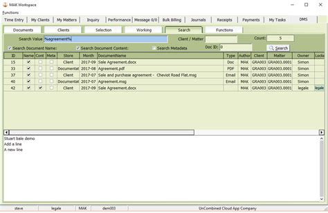 Explaining The Dms Tabs Legaloffice User Guides
