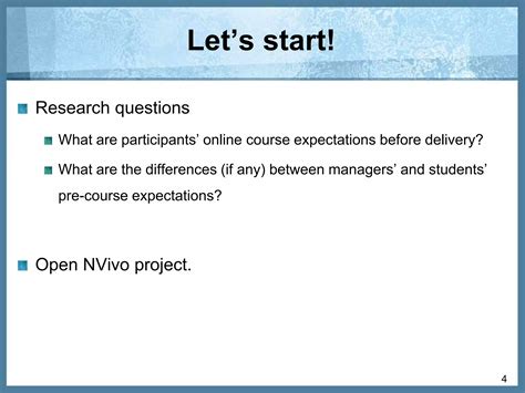 Qualitative Data Analysis Using Nvivo An Intermediate Workshop Ppt Free Download