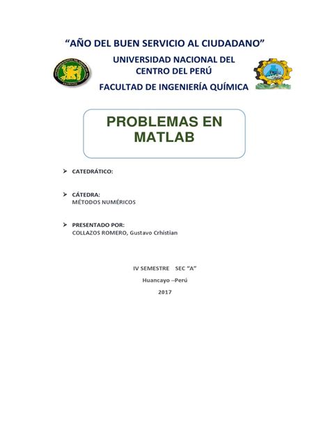 Programas Matlab Pdf Vector Euclidiano Concentración Molar