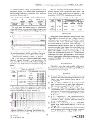 PI With Fuzzy Logic Controller Based APLC For Compensating Harmonic And Reactive Power PDF