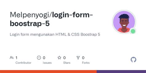 Github Melpenyogilogin Form Boostrap 5 Login Form Mengunakan Html