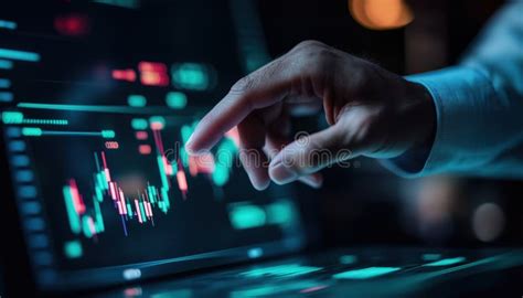 Stock Market Financial Investment Trading Graph Interface Candlestick
