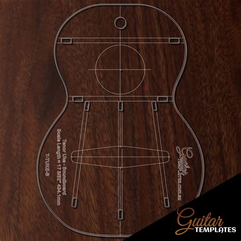 Gt Tenor Ukulele Template Set Guitar Templates