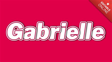 Gabrielle Modern Abstract Red Font Text Effect Generator