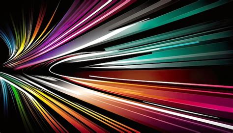 Premium Ai Image Abstract Colorful Speed Background With Lines Generate Ai