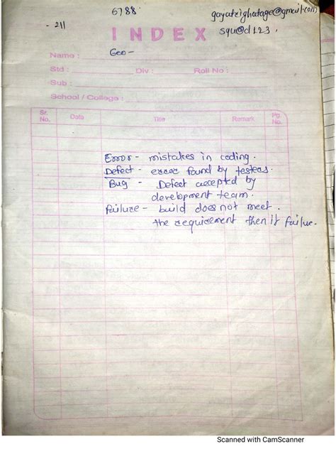 Manual Testing Handwritten Note Pdf