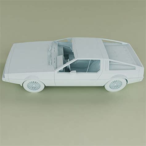 Delorean Dmc 12 Prototype 3d Model Cgtrader