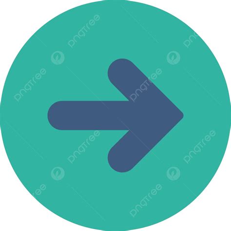 Round Button In Cobalt And Cyan Colors With Flat Arrow Pointing Right Vector Cobalt And Cyan
