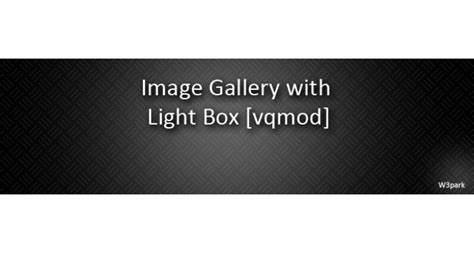 OpenCart Image Gallery Page Vqmod