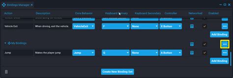Binding Sets Reference Core Documentation