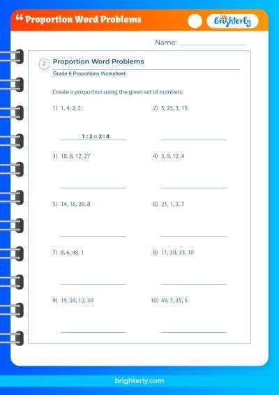 Free Printable Proportion Word Problems Worksheets [pdfs]