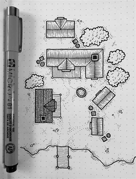 Tutorial How To Draw A Fantasy Village Map By Niklas Wistedt