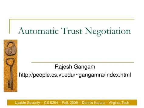 Ppt Automatic Trust Negotiation Powerpoint Presentation Free Download Id1574923