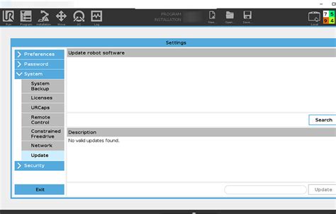 possible to update polyscope without a usb stick technical questions